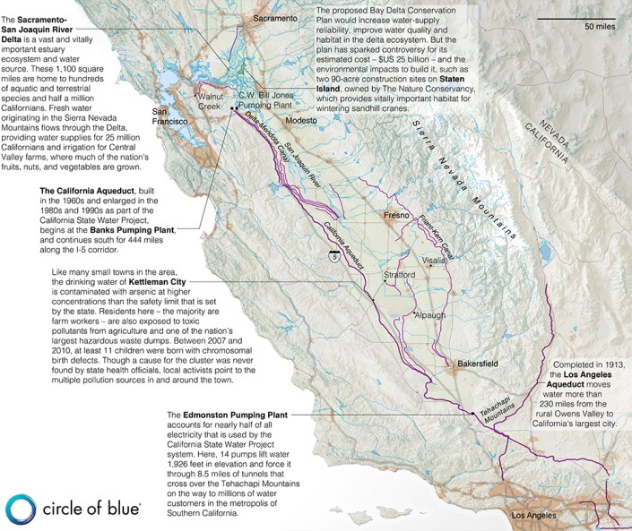 Map: California’s Hydraulic Empire - Circle of Blue