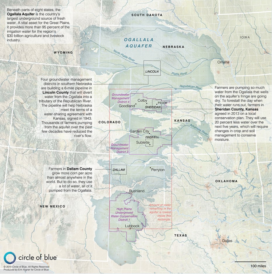 Map: The Ogallala Aquifer – A Freshwater Bonanza in Decline - Circle of ...