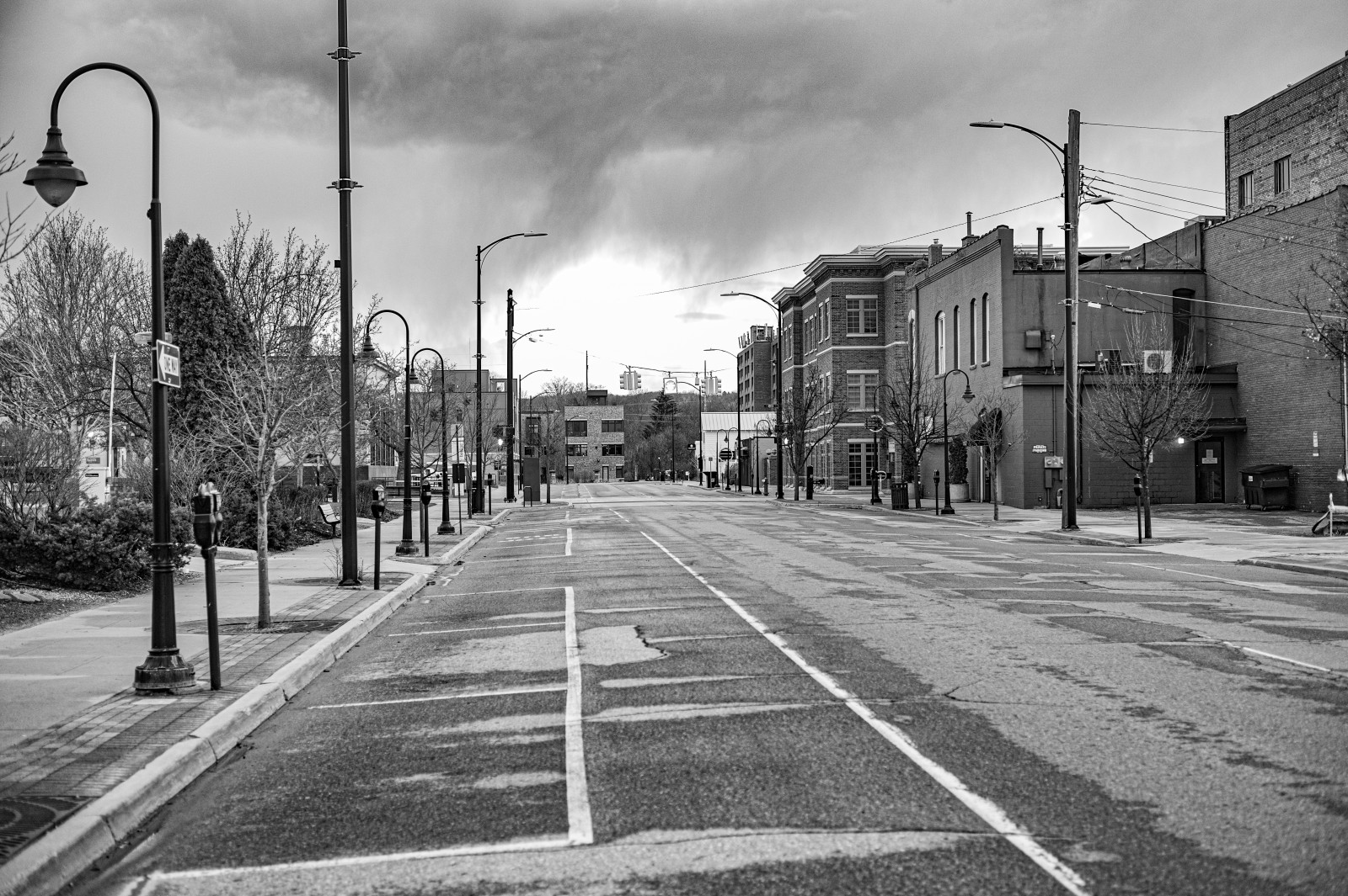 State Street Traverse City looking west 13 April 2020 L1015202 - Circle ...