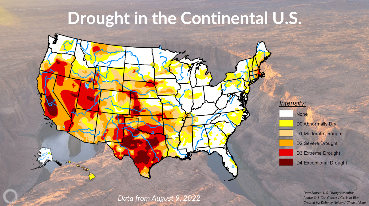us drought monitor basic map 89 - Circle of Blue